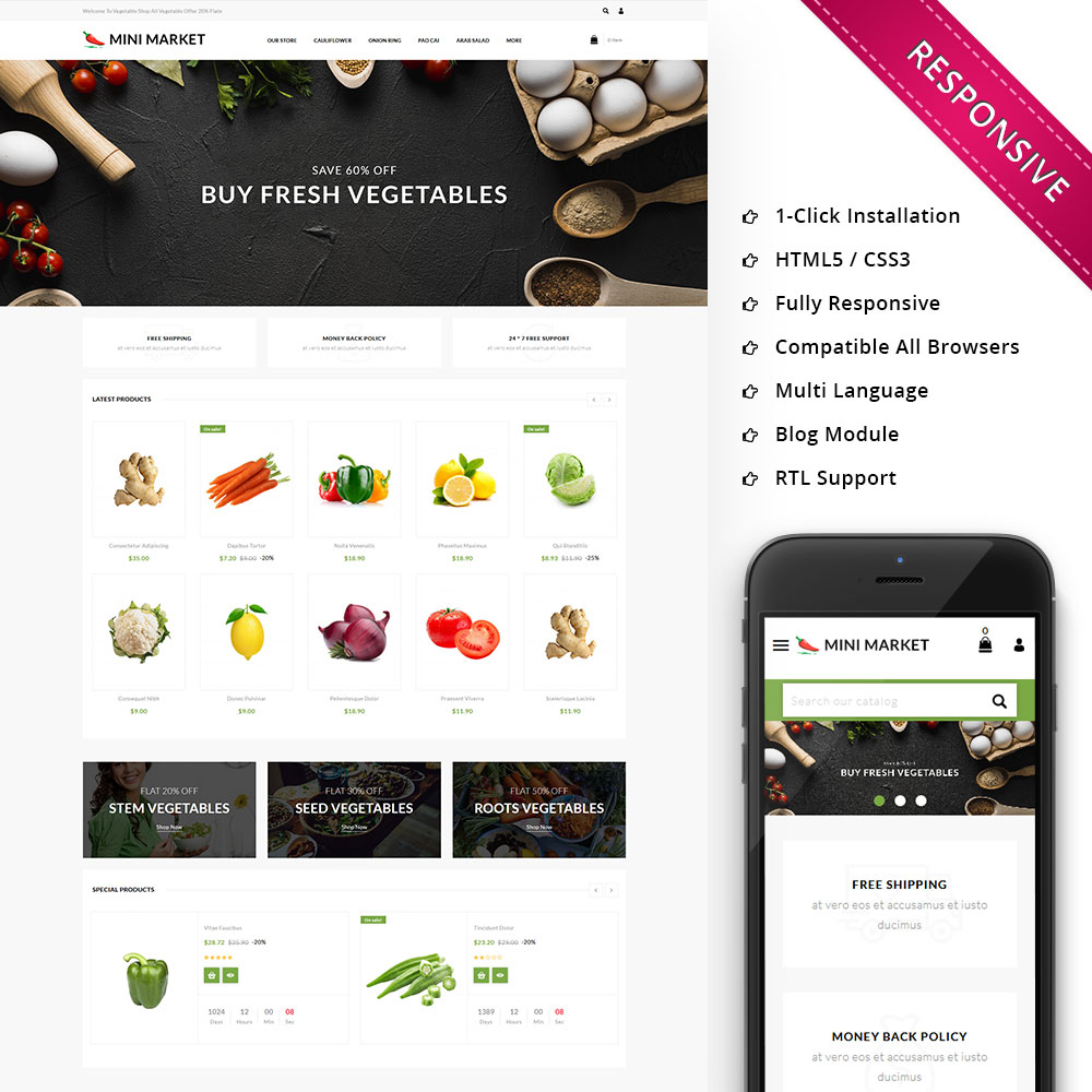 Minimarket - The Grocery Store - Thementic Web Service